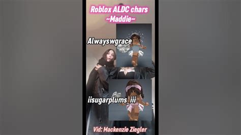 Roblox Aldc Chars Maddie Ziegler Dancemoms Maddieziegler Tryouts Roblox Youtube