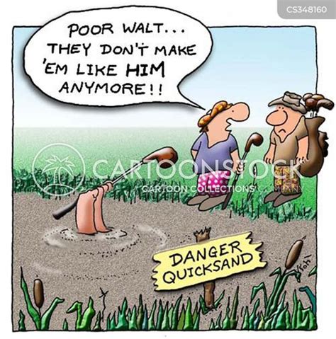 Sinking In Quicksand Cartoon