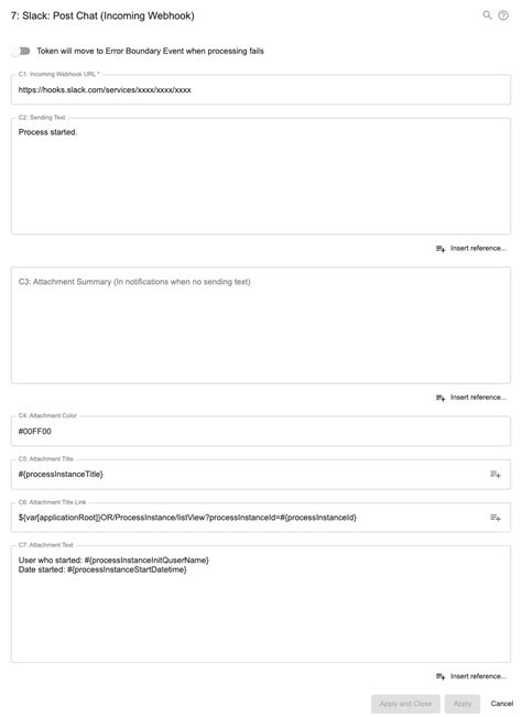 Slack Post Chat Incoming Webhook Questetra Support