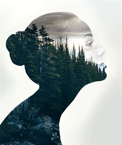 Эффект двойной экспозиции | Art therapy projects, Double exposure, Art ...