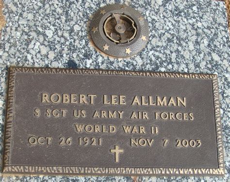 Sgt Robert Lee Allman 1921 2003 Memorial Find A Grave