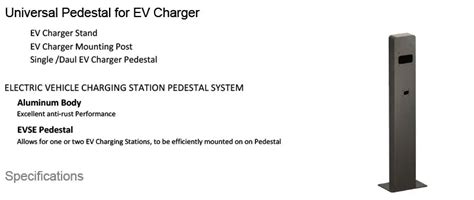Sturdy Ev Charger Pedestals Durable And Versatile Solutions