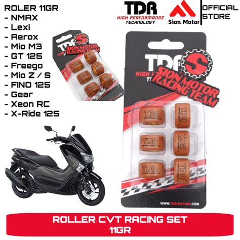 Jual Roler CVT Roller Racing TDR Racing Yamaha NMAX Lexi Aerox Mio M3 GT 125 Freego