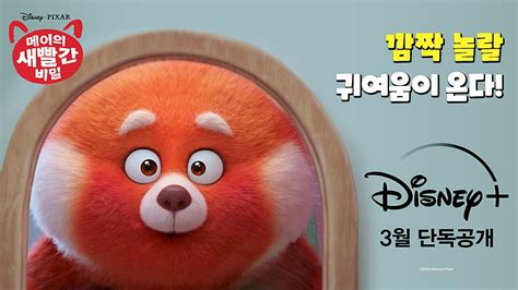 [메이의 새빨간 비밀] 심쿵 유발 레서판다 변신 선공개 영상 디즈니 네이버 Tv