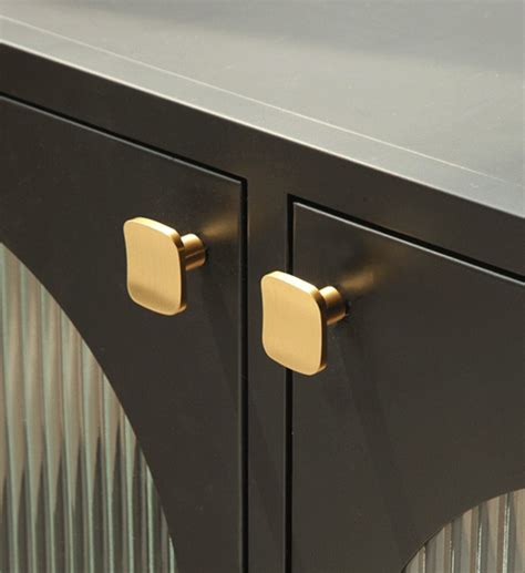 Solid Brass Square Cabinet Pulls Knobs Gold Drawer Knobs Pulls Door