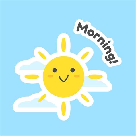 Good Morning Sun Vector Art Icons And Graphics For Free Download
