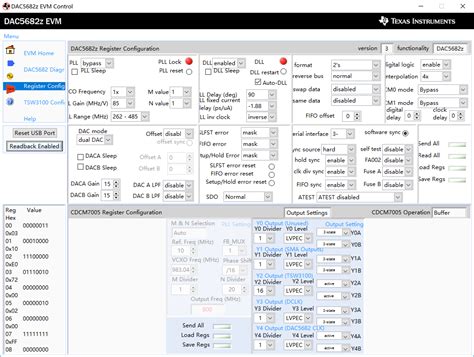 TSW EVM How The Change The Data Rate Symbol Per Second Of DAC Output Data Converters