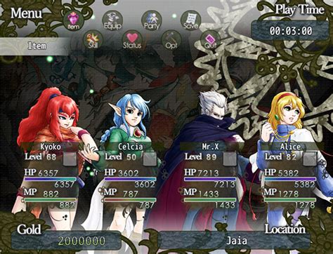 Moghunter Scene Menu Display Menu Icons In Vertical Position Rpg