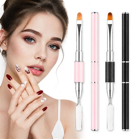 Dual Ended Gel Nail Brush Set Nail Sculpting Tool For
