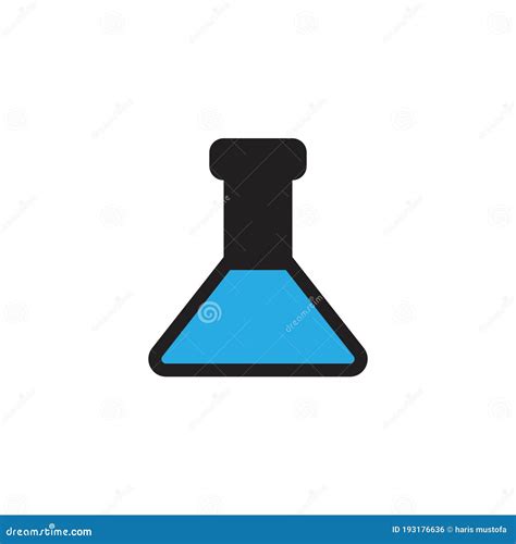 Lab Flask Icon Design Template Vector Isolated Stock Vector Illustration Of Scientific