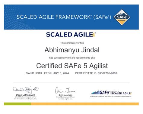 abhimanyu jindal on linkedin safeagilist amdocs