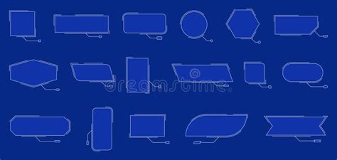 Quote Box Frame Game Ui Design Element Quote Box Icon Text Quote Boxes Stock Illustration