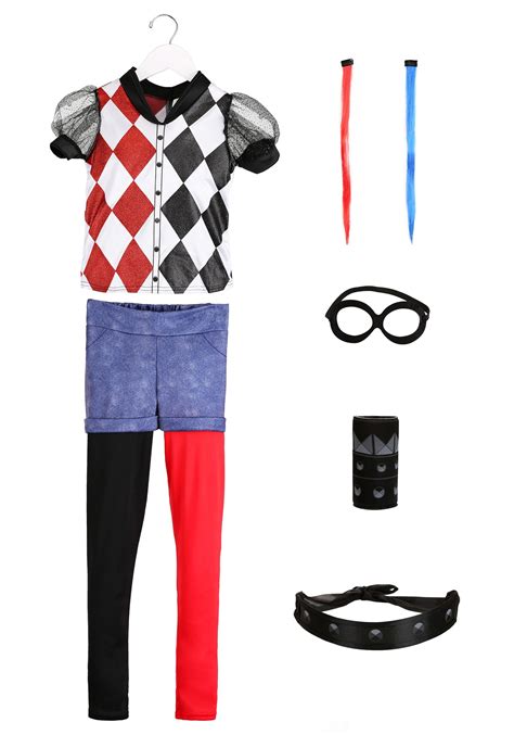 Girls Dc Superhero Deluxe Harley Quinn Costume