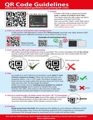 Fillable Online QR Code Guidelines Fax Email Print PdfFiller