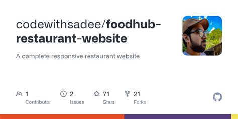 Foodhub Restaurant Website Index Html At Master Codewithsadee Foodhub