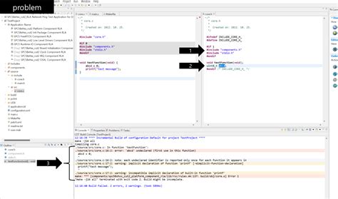 Solved The Problem Is That The Variables And Header Files Stmicroelectronics Community