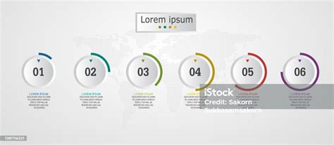 아이콘과 옵션 또는 단계와 템플릿 디자인과 얇은 라인 비즈니스 인포 그래픽 프로세스 벡터 일러스트 레이 션 5명에 대한 스톡 벡터 아트 및 기타 이미지 Istock