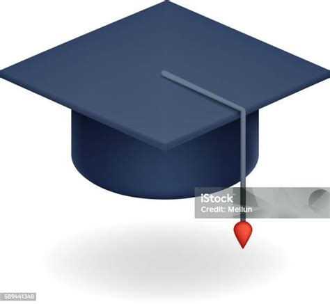 대학 졸업 모자 아이콘 학생 교육 기호 격리 현실적인 3d 0명에 대한 스톡 벡터 아트 및 기타 이미지 0명 3차원 형태 공부 Istock
