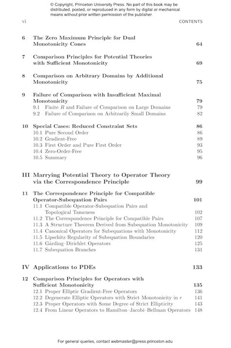 Comparison Principles For General Potential Theories And Pdes Princeton University Press
