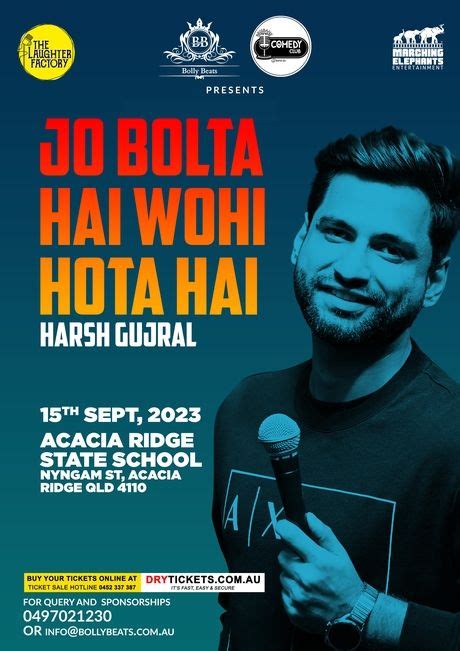 Jo Bolta Hai Wohi Hota Hai By Harsh Gujral Live In Brisbane 2023 Au