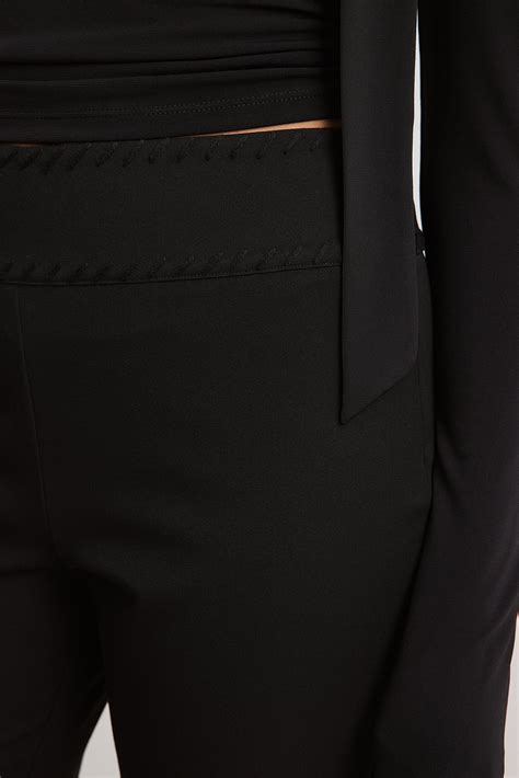Lacing Detail Suit Pants Black Na Kd
