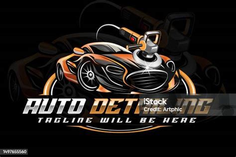 자동 디테일링 로고 자동차 디테일링 로고 세차 로고 자동차 클린 로고 자동 세척 로고 광택 로고 세차장에 대한 스톡 벡터 아트