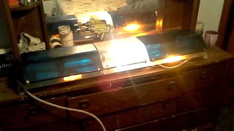 Code 3 Excalibur 8 Strobe 4 Flasher Center Rotator Lightbar YouTube