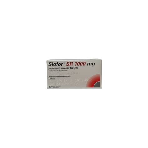 Siofor Sr 1000 Mg 60 Tablets