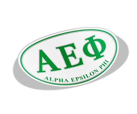 Alpha Epsilon Phi Greek Letter Oval Decal — Greeku