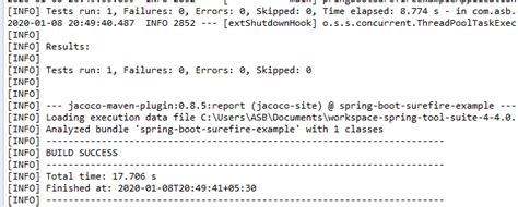 Using Jacoco And Surefire With Spring Boot Asb Notebook