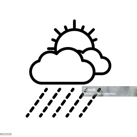 비 아이콘 벡터 기호와 기호 흰색 배경 비 로고 개념에 고립 0명에 대한 스톡 벡터 아트 및 기타 이미지 0명 가을 계절 Istock