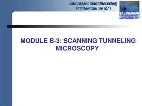 PPT Exploring Scanning Tunneling Microscopy Instruments