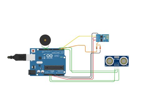 Circuit Design Sensor Node Controlling Tinkercad