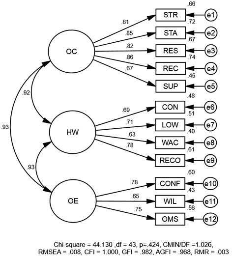 Results Of The Confirmatory Factor Analysis To Verify The Construct