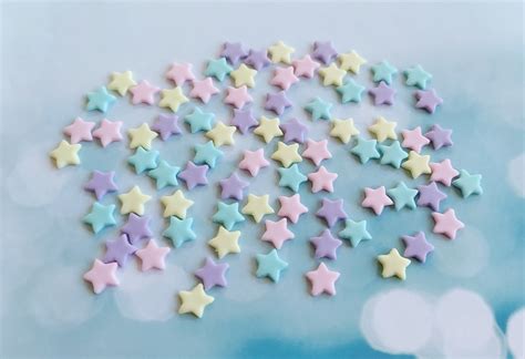 A Set Of Mini Rainbow Stars 50 Pcs Etsy
