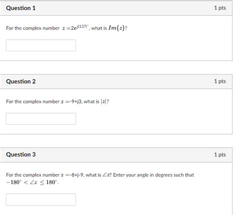 solved for the complex number z 2ej 137 ∘ what is im{z}