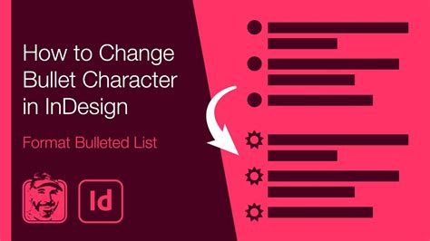 How To Change Bullet Character In InDesign Format Bulleted List YouTube