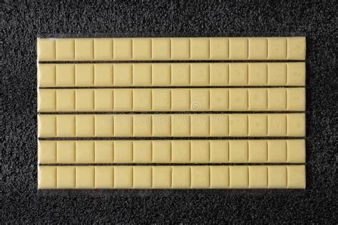 Set Of Yellow Glue Pads For Attaching Objects To Walls Stock Image