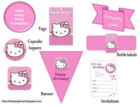 Hello Kitty Party Pack Free Printables Keeping It Real