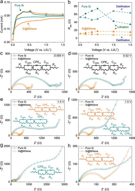 In‐depth Electrochemical Characterization Of Pure Si And Simxene