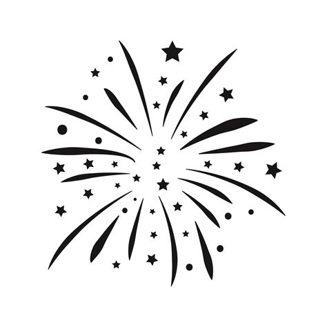 Fireworks Svg Free Printables Stencils Silhouette