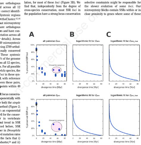 Rates Of Simple Sequence Repeat Ssr Locus Conservation Within 37