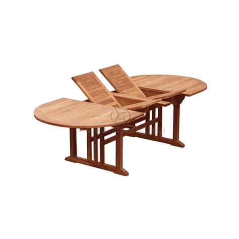 Oval Double Extend Table 110 Indonesia Furniture Manufacturer