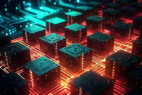 Premium Ai Image Blockchain In Global Digital Networks A Quantum