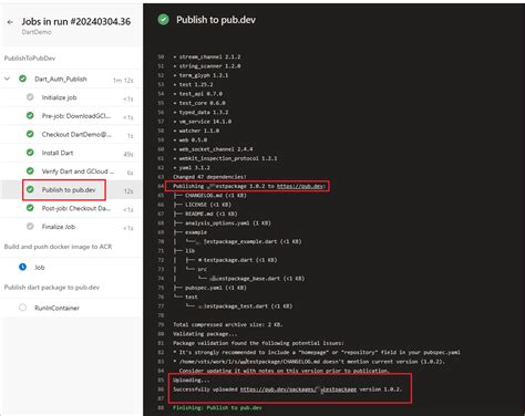 flutter how to publish dart package to pub dev from an azure pipeline stack overflow