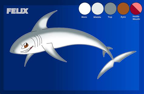Official Reference Felix The Shark By Iunar Dragon On Deviantart