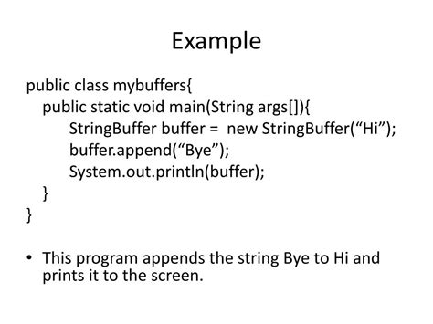 ppt strings stringbuilder stringbuffer powerpoint presentation free download id 5618262