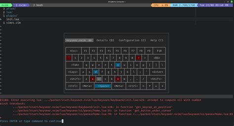 Keyseernvim Visualize Your Keymaps On A Keyboard Rneovim