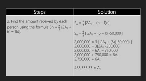 Problem Solving Involving Arithmetic Sequences And Series PPTX