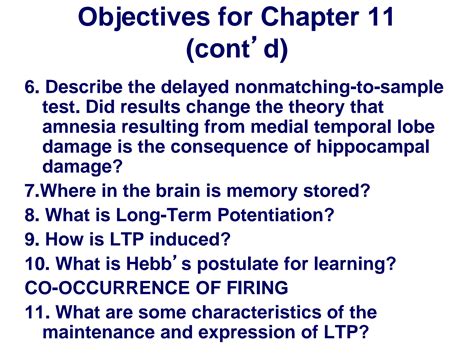 SOLUTION Ualberta Psychology 275 Brain And Behaviour Chapter 11 Memory And Amnesia Studypool